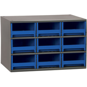 17"W x 11"D x 11"H Blue 9 Bin Modular Bin Storage Cabinet | Fastenal