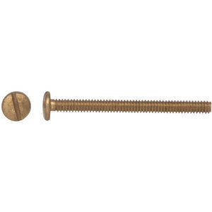 #0-80 x 3/32" Slotted Drive Binding Head Brass Machine Screw | Fastenal