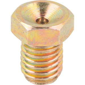 1/4"-28 Straight Hex Head Steel Zinc Flush Grease Fitting w/ Ball Check ...