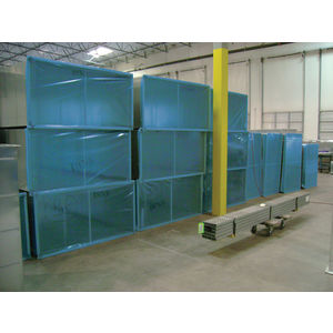 24" x 200' x 3mil Blue Linear Low Density Polyethylene Duct Cover ...