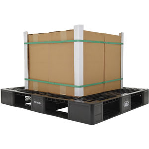 48"W x 40"L x 6"H 4000lb Load Plastic Black 4 Fork Entries Pallet ...