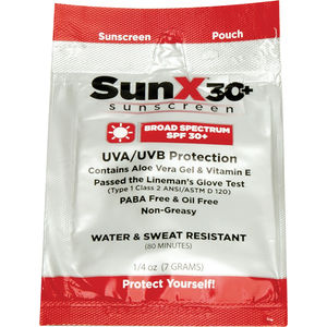 Single Dose SunX® SPF 30 Lotion Sunscreen Foil Packet-BULK | Fastenal