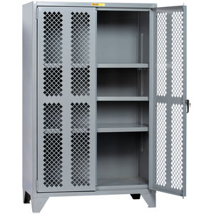48" x 27" x 78" Gray 12ga Steel Little Giant® 3-Shelf High Visibility ...