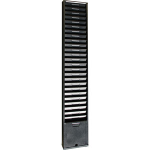 31-1/2"H x 4-1/4"W Metal 25 Card Cap Time Card Rack | Fastenal