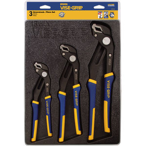 3 Piece Vise Grip GrooveLock Pliers Set Fastenal