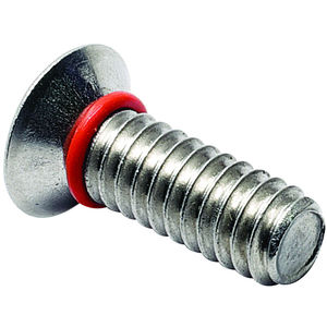 6-32X3/4 Phillips Flat 100 degree 18-8 Stainless Steel Silicone O-Ring ...