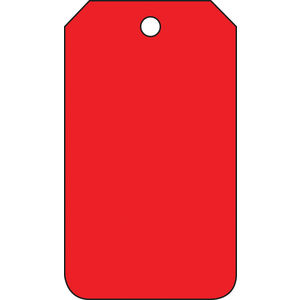 3-1/4"Wx5-3/4"L Red Cardstock Blank Safety Tag | Fastenal