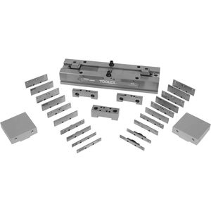 4" Toolex® Double-Station Vise With Accusnap Master Jaws & 2 Accusnap ...