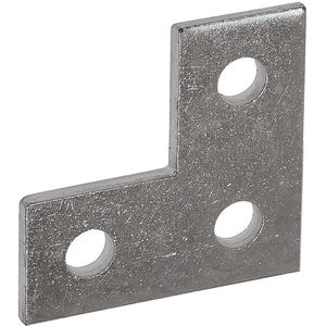 P1036 EG 3-Hole Electrogalvanized Steel Flat Angle Plate | Fastenal