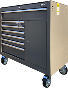 40"H x 42"W x 19"D 7Drawer Powder Coated Steel Roller Cabinet Tool Box ...