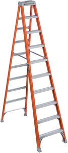 6' Type 1A 300lb Capacity 5-Step Fiberglass Rock River® Step Ladder ...