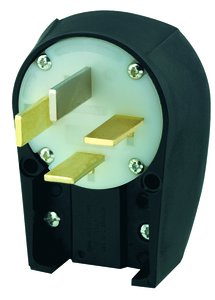 50A 120V / 208V AC - 3 Phase Y 4P 4W NEMA 18-50 Black Straight Blade ...