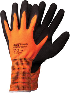 L Foam Lite Series 201 13ga Gray Nylon Shell Black Foam Nitrile Palm ...