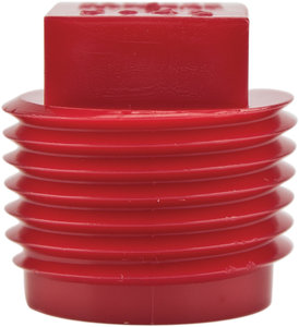 1/8" NPT Square Red HDPE P-18 Tapered Thread Pipe Plug | Fastenal