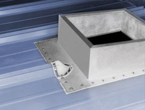 7-1/4" wide x 5-3/4" Dek-Cap Standing Seam Roof End Cap Thermal Plastic ...